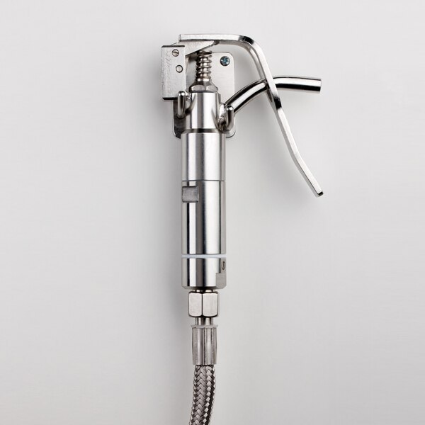 Stainless steel clamp for filling nozzle attachment to walls | 967107